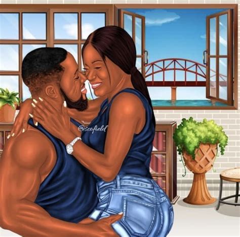 Pin By Est Her On Image Cartoon Black Couple Art Black Couples