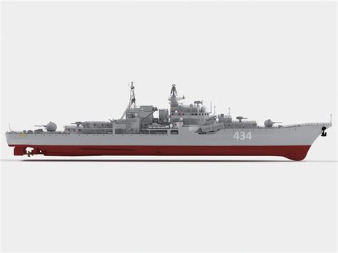 Admiral Ushakov Sovremenny Class Destroyer D Model By Pxfpxd
