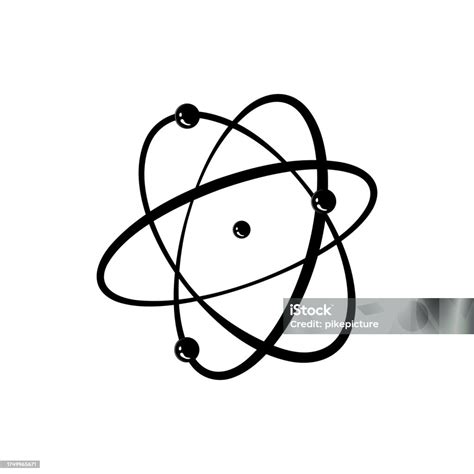 Scientific Atom Orbit Cartoon Vector Illustration Stock Illustration Download Image Now