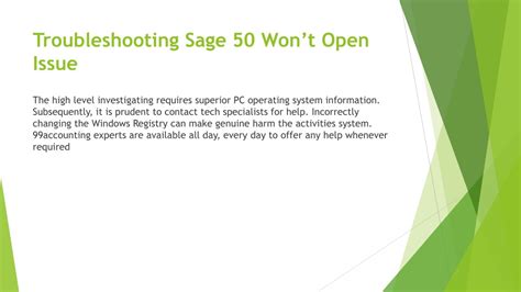 PPT Sage 50 2020 Won T Open PowerPoint Presentation Free Download ID 10599000