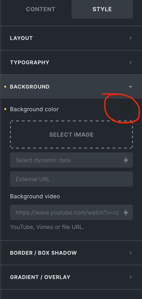 Solved Color Picker Missing On Block Element Background Bugs