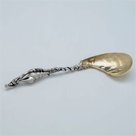 Ludwig Redlich And Co Antique Sterling Silver Fried Oyster Server Nyc