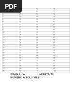 Plantilla Rifa 100 Números En Word Pdf