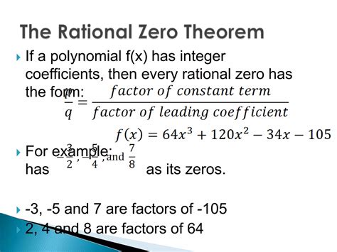 66 Finding Rational Zeros Ppt