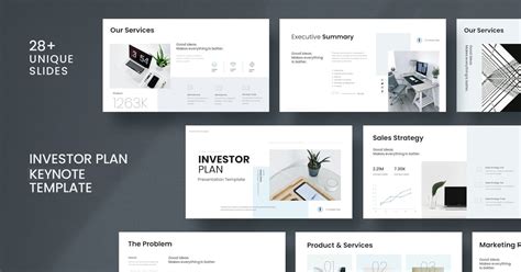 Шаблон Keynote по плану для инвесторов Шаблоны презентаций Включая