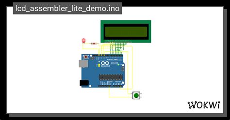 Lcd Assembler Lite Demo Ino Wokwi ESP STM Arduino Simulator