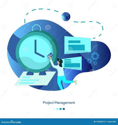 Background Illustrations Of Project Management Stock Vector