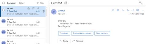 using power automate to send an email notification 9 months before