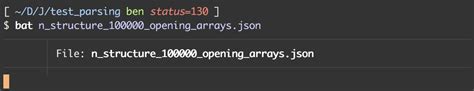 slow to open a json file containing 100 000 [ characters · issue 221