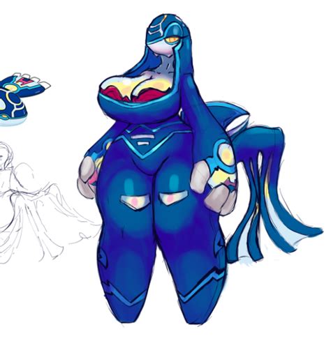 Rule 34 Artesjsc Big Breasts Breasts Female Kyogre Pokémon Species