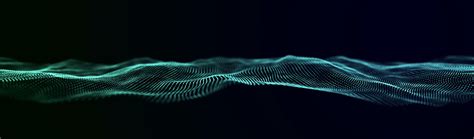 추상 기술 스트림 배경 도트의 디지털 동적 물결 네트워크 연결 구조입니다 3d 렌더링 초현대적에 대한 스톡 사진 및 기타 이미지