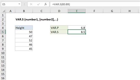Cómo Utilizar La Función Excel Vars