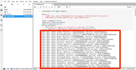 Ai Platform Notebooks を使って、さくっとノートブック環境を立ち上げて Bigquery にアクセスしてみた