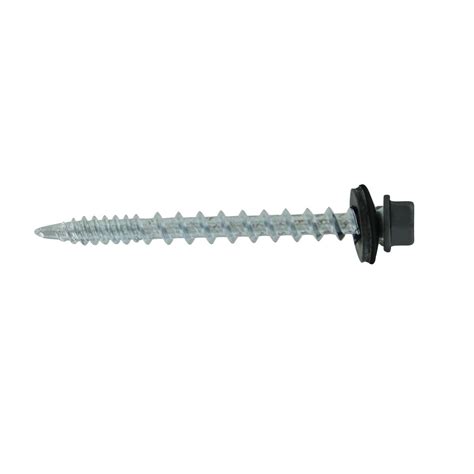 10 X 2 Kwikseal Woodbinder Metal Roofing Screw Black Pkg 250
