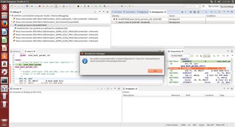 CCSv6 1 3 HW Breakpoints In U Boot SPL C Source Code Does Not Work Code Composer Studio Forum
