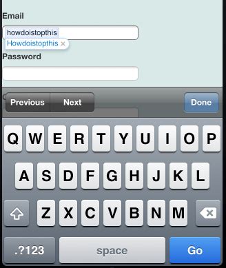 Autocomplete IPhone UIWebView Can Auto Complete Be Turned Off On A Input Text Field Stack