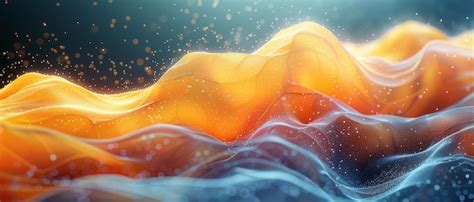 Premium Photo Wave Background With Dots In A Polygonal Shape Plexus Concept Art Abstract Wave