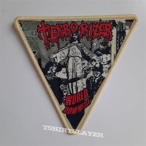 Terrorizer Terrorizer World Downfall Triangle Patch Patch Hakios Tshirtslayer