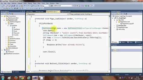 Asp Net Tutorial 4 How To Create A Login Website Connecting Database To