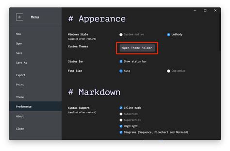 About Themes Typora Support