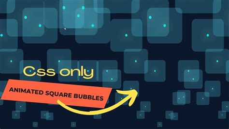 Animated Square Bubbles Using Html And Css Only Aspnet C Youtube