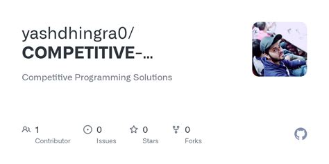 Github Yashdhingra0competitive Programming Competitive Programming