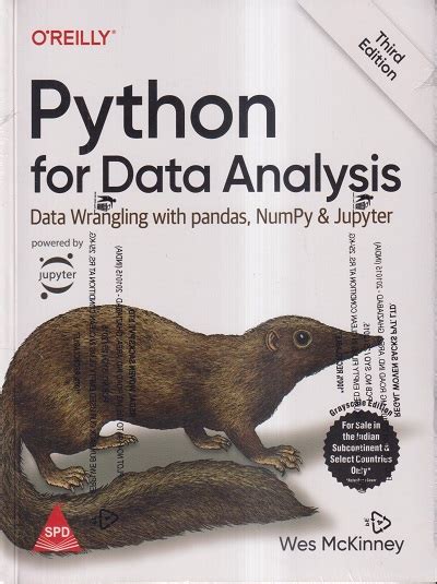 oreilly python for data analysis wes mckinney shroff publishers and distributors spd