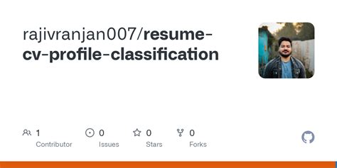Resume Cv Profile Classification Resume Classification Py At Main Rajivranjan007 Resume Cv