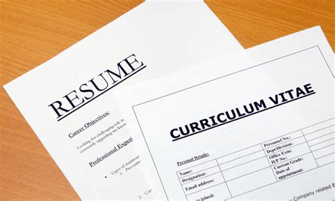 The Difference Between A Resume And A CV Curriculum Vitae Skill Success Blog