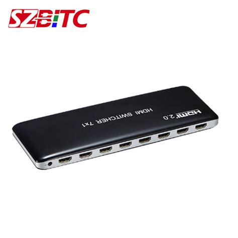 7x1 Hdmi Switcher Hdmi2 0b Switch 7 In 1 Out Splitter Converter 7x1 Hdmi Switcher And 4k Hdmi