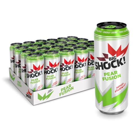 Big Shock Zero Pear Fusion Karton 24x500ml E Shop Big Shock