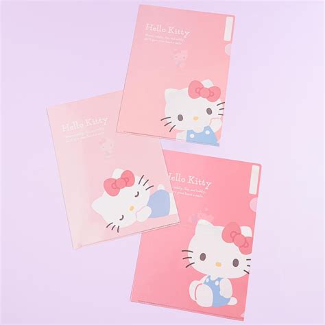 Hello Kitty Lovely Clear Folder Set Blippo