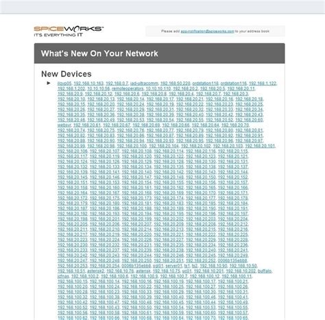 Every Single Ip In Each Subnet Reporting Beta Spiceworks Community