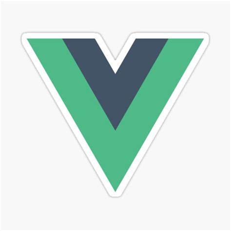Vue Js Official Logo Sticker For Sale By Hellkni9ht Redbubble