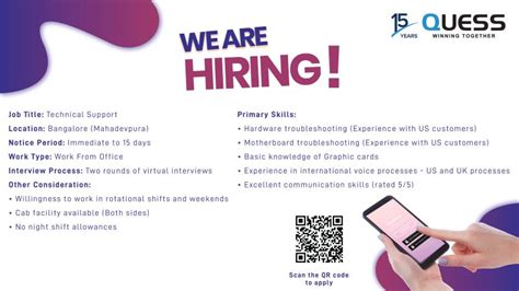 Quess It Staffing On Linkedin Hiringalert Applynow Technicalsupport