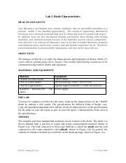 Lab Diode Characteristics Pdf Lab Diode Characteristics HEALTH AND SAFETY Any Laboratory