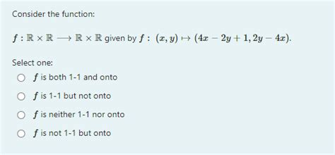 solved consider the function f rxr → rx r given by f q