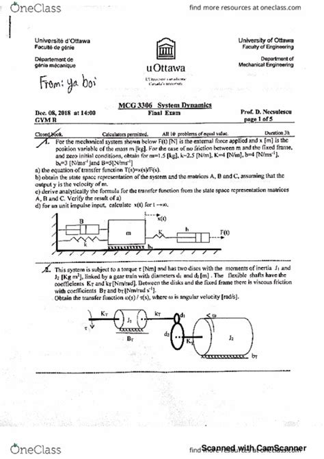 Mcg 3306 Final 2018 Fall Final Oneclass