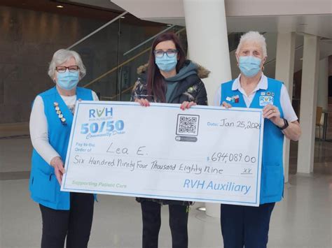 Record Breaking Jackpot Win With Rvh Auxiliarys Community 50 50 Draw