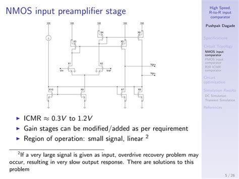 Design Of A High Speed Rail To Rail Input Cmos Comparator Pdf