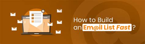 How To Build An Email List Fast Only B B