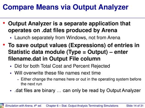 statistical analysis of output from terminating simulations ppt download