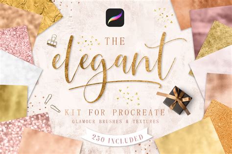 Elegant Kit For Procreate By Pededesigns Thehungryjpeg