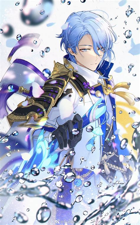 Kamisato Ayato Genshin Impact Drawn By Axin Danbooru