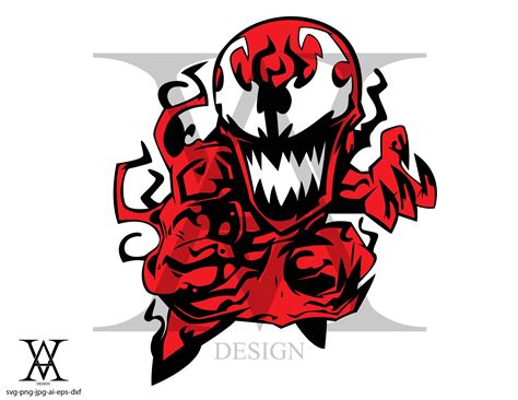 Carnage Venom Spiderman Vector Clipart INSTANT DOWNLOAD Etsy