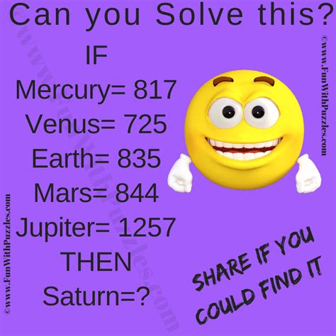 Number Puzzle Of Logical Reasoning For Adults With Answer