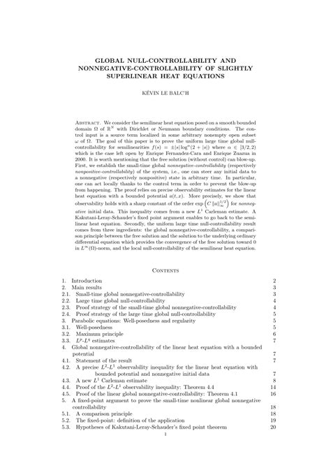 Pdf Global Null Controllability And Nonnegative Controllability Of