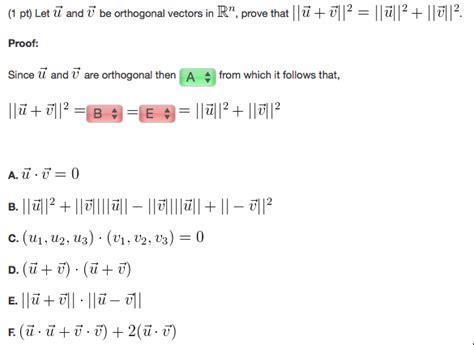 Solved Let U And V Be Orthogonal Vectors In R N Prove That Chegg