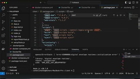 error 0308010c digital envelope routines unsupported at new hash node