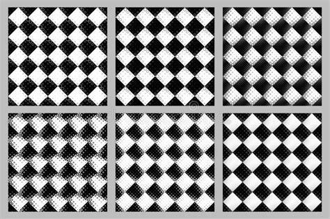 Geometrical Abstract Ring Pattern Background Design Set Stock Vector